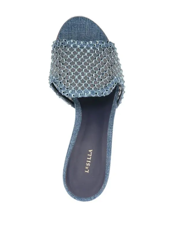 LE SILLA Gilda 65mm Crystal-embellished Mules