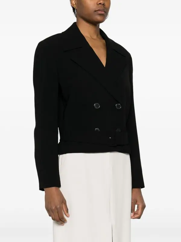 Theory Double-breasted Cropped Jacket