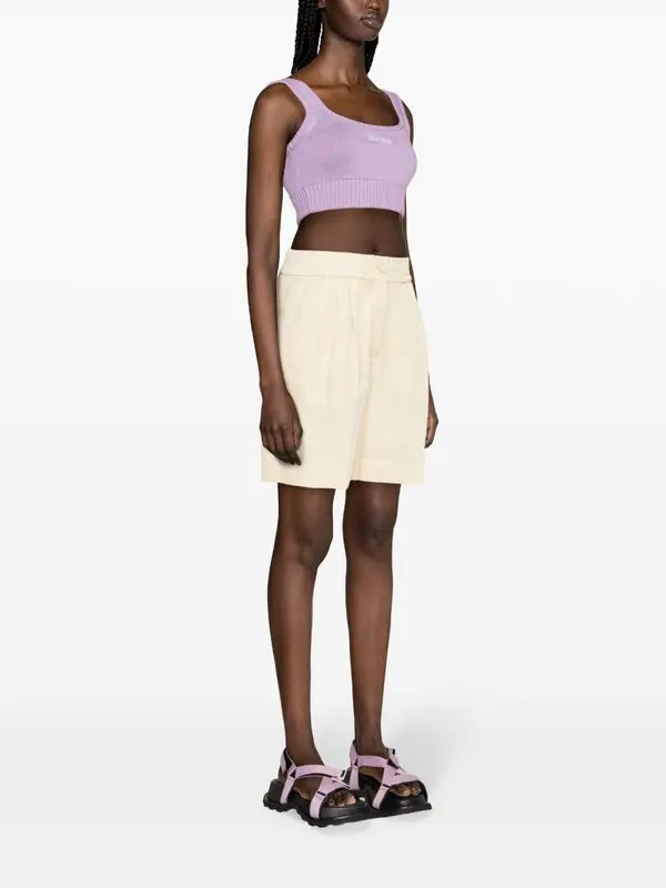 Palm Angels Embroidered-logo Knit Tank Top