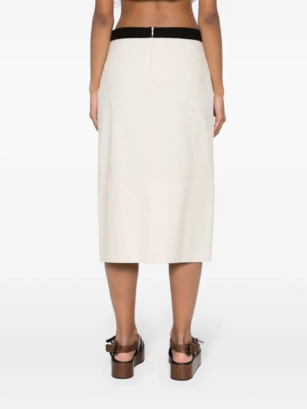 Plan C Sequin-detailed Midi Skirt