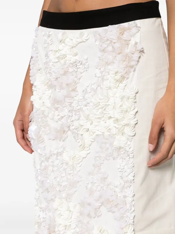 Plan C Sequin-detailed Midi Skirt
