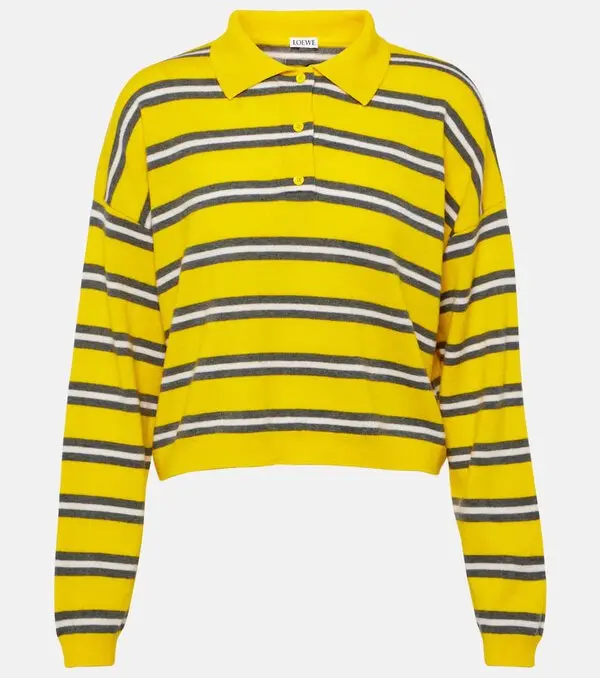 Loewe Striped Wool Polo Sweater