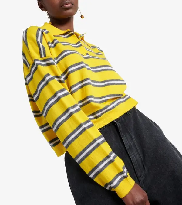 Loewe Striped Wool Polo Sweater
