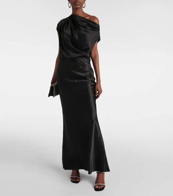 THE SEI Silk Maxi Skirt
