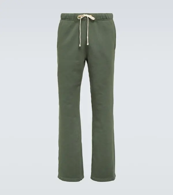 LES TIEN Cotton Fleece Sweatpants - Green