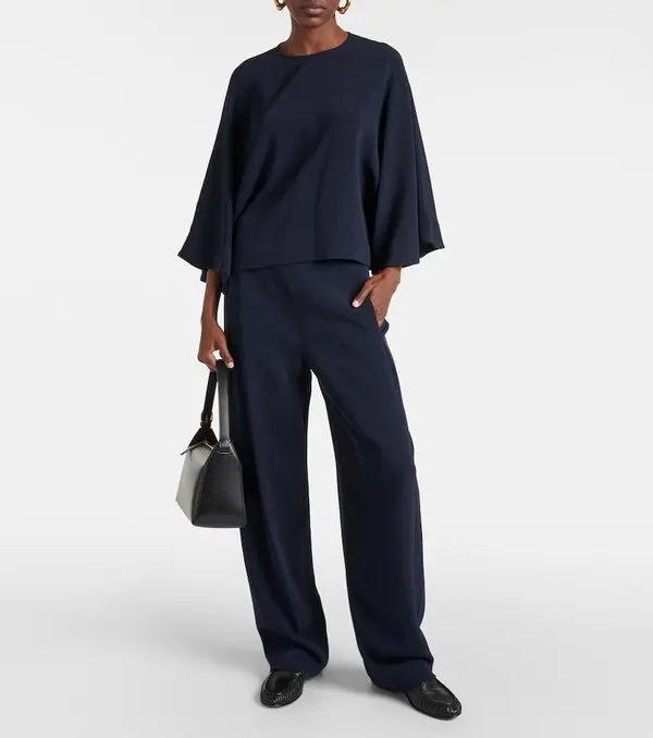 FFORME Larissa High-rise Wide-leg Pants - Blue