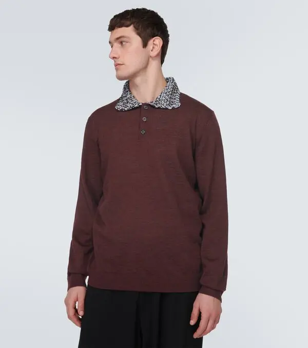 MAISON MARGIELA Wool Polo Sweater