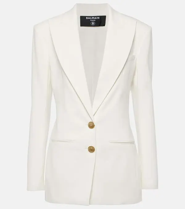 Balmain Single-breasted Blazer - White