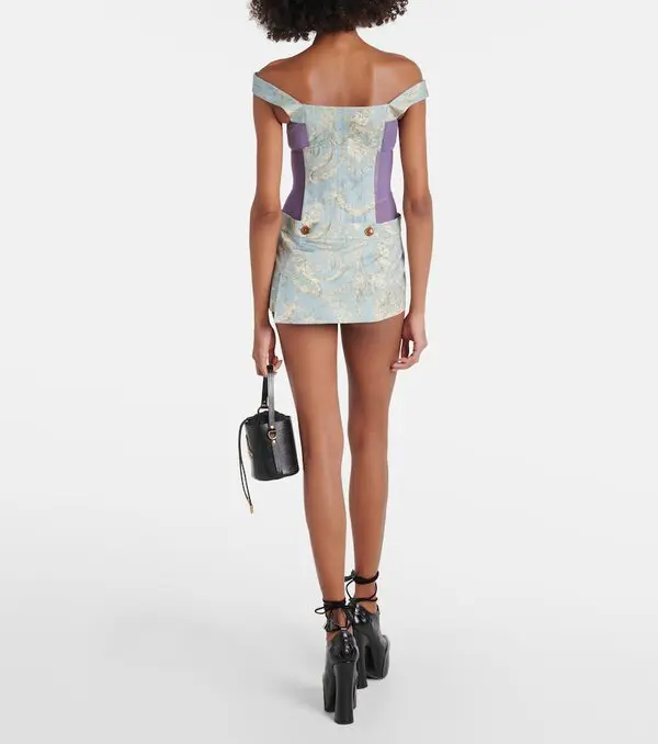 VIVIENNE WESTWOOD Foam Corset Cotton Miniskirt
