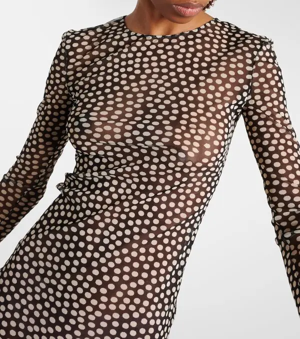 Saint Laurent Polka-dot Maxi Dress