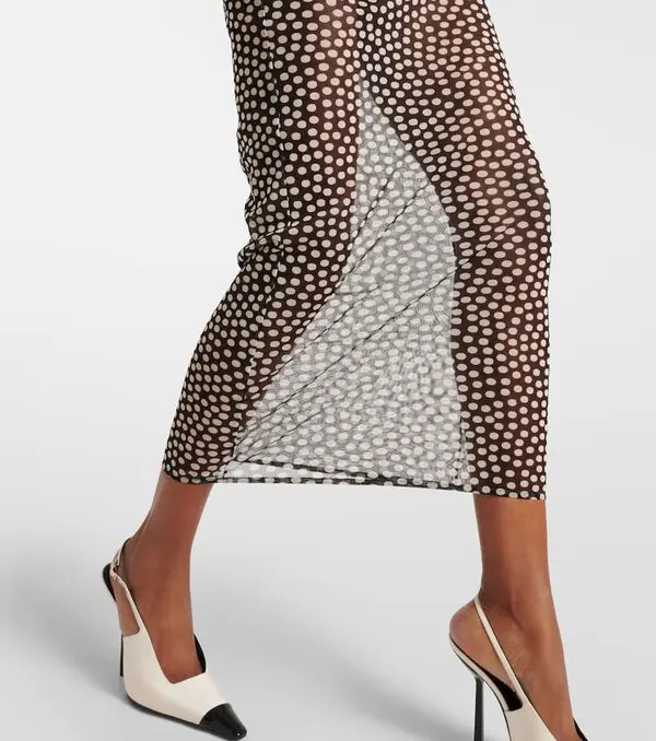 Saint Laurent Polka-dot Maxi Dress