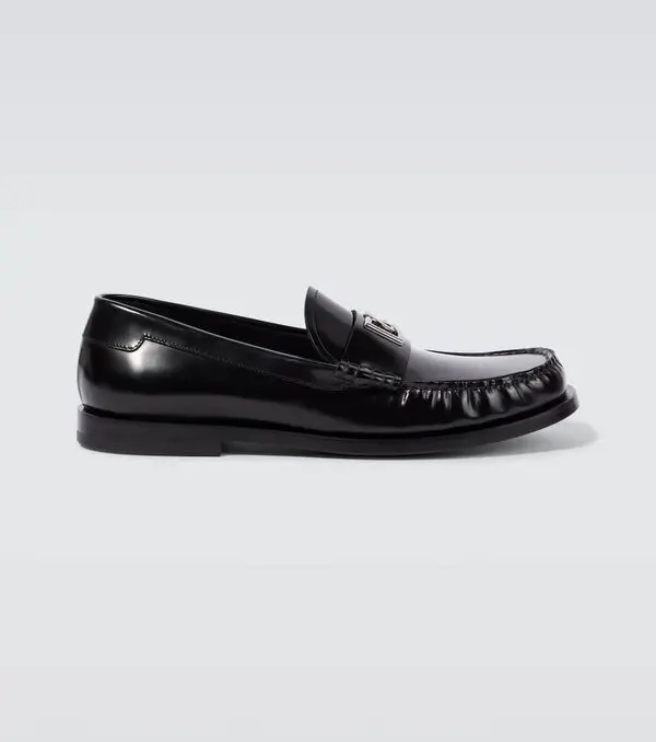 Dolce & Gabbana Dg Polished Leather Loafers