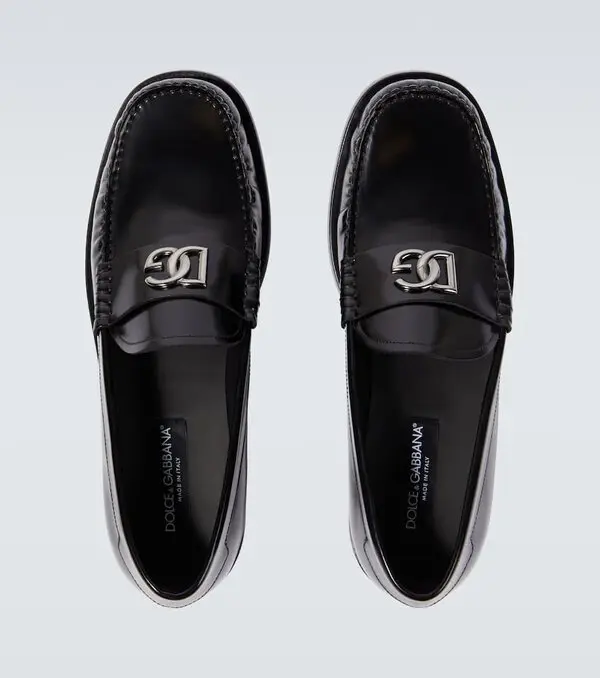 Dolce & Gabbana Dg Polished Leather Loafers