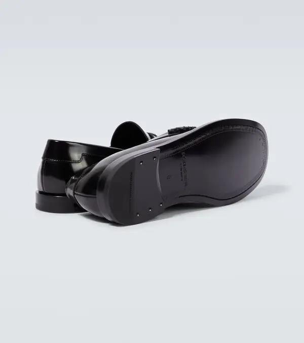 Dolce & Gabbana Dg Polished Leather Loafers