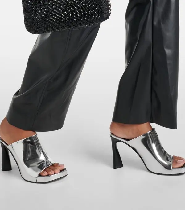Stella McCartney High-rise Faux Leather Straight Trousers