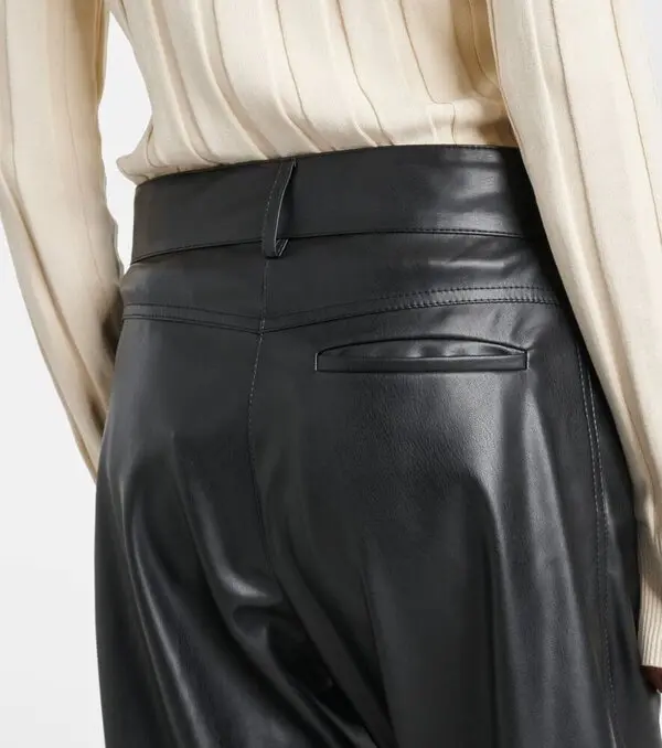 Stella McCartney High-rise Faux Leather Straight Trousers
