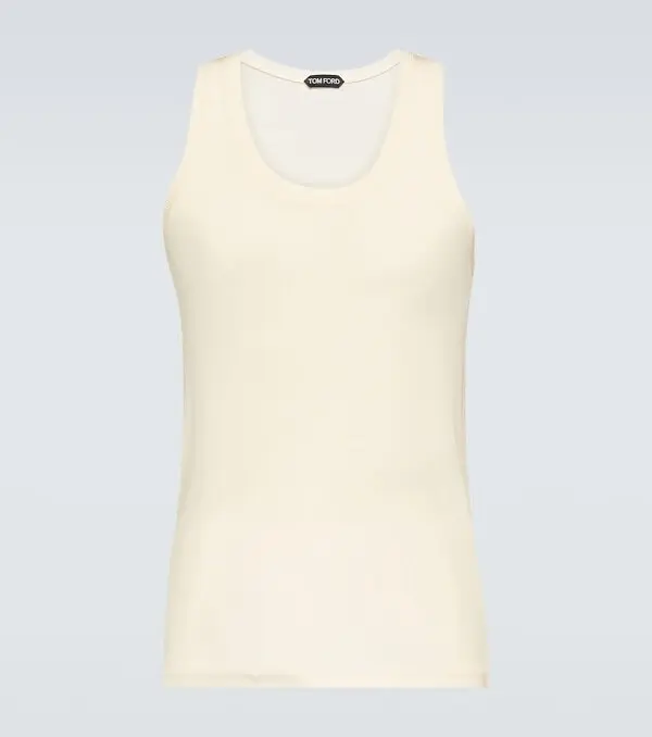TOM FORD Ribbed-knit Jersey Tank Top