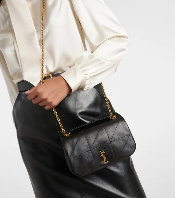 Saint Laurent Jamie 4.3 Leather Shoulder Bag - Black