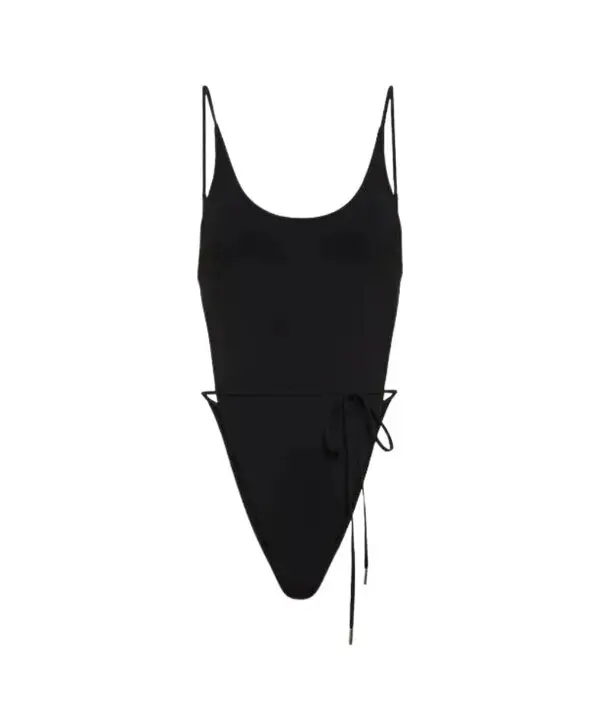 Saint Laurent Open-back Swimsuit - Black