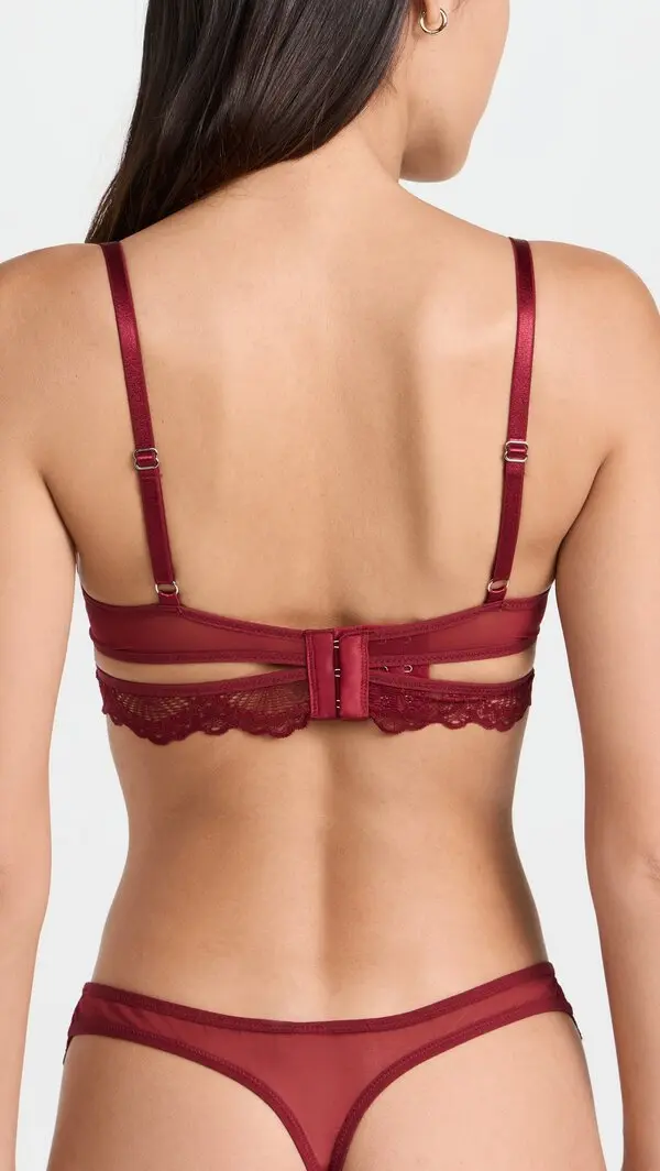 THISTLE AND SPIRE Kane Cutout Thong - Ruby