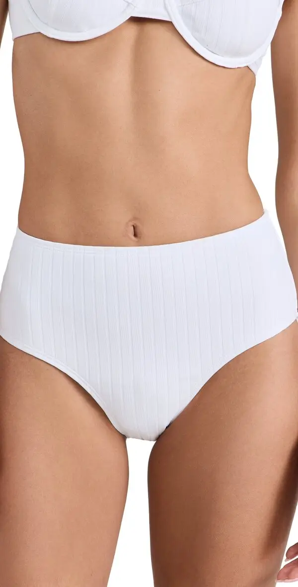 Solid & Striped The Lilo Bikini Bottoms - Marshmallow