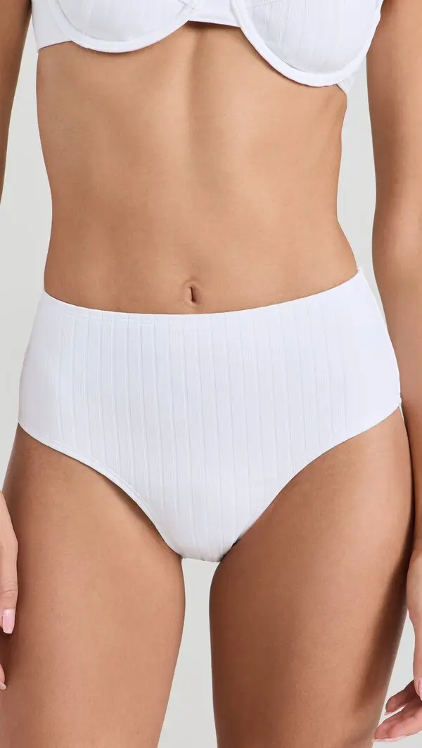 Solid & Striped The Lilo Bikini Bottoms - Marshmallow