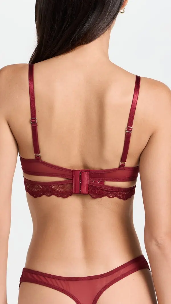 THISTLE AND SPIRE Kane V Wire Bra - Ruby