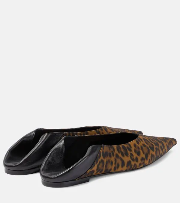 Saint Laurent Nour Leopard-print Mules
