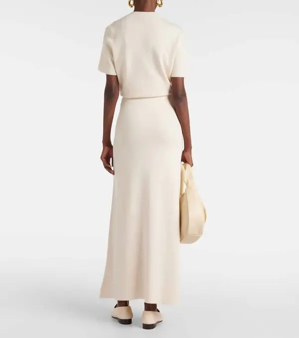 FFORME Robyn Wool And Cotton-blend Maxi Skirt