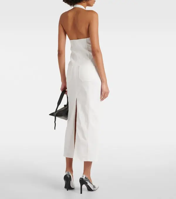 COURREGES Courrèges Multiflex Denim Midi Dress