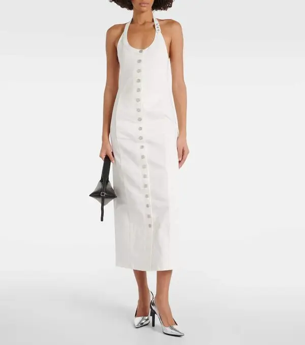 COURREGES Courrèges Multiflex Denim Midi Dress