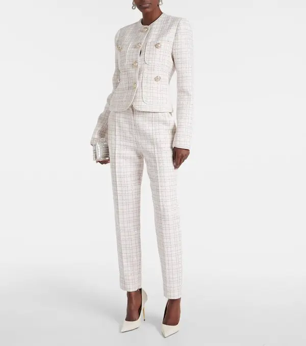 Elie Saab Embellished Tweed Jacket