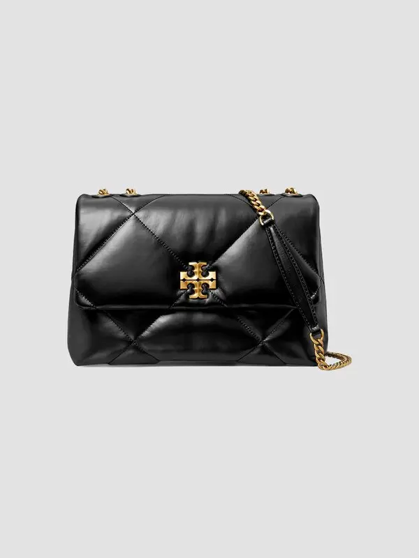 Tory Burch Kira Quilted Leather Shoulder Bag - Black