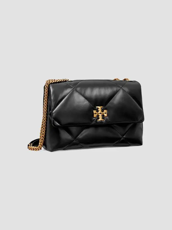 Tory Burch Kira Quilted Leather Shoulder Bag - Black