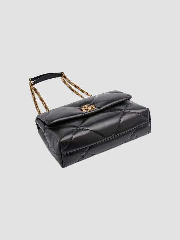 Tory Burch Kira Quilted Leather Shoulder Bag - Black