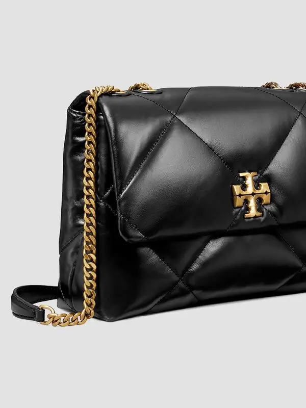 Tory Burch Kira Quilted Leather Shoulder Bag - Black