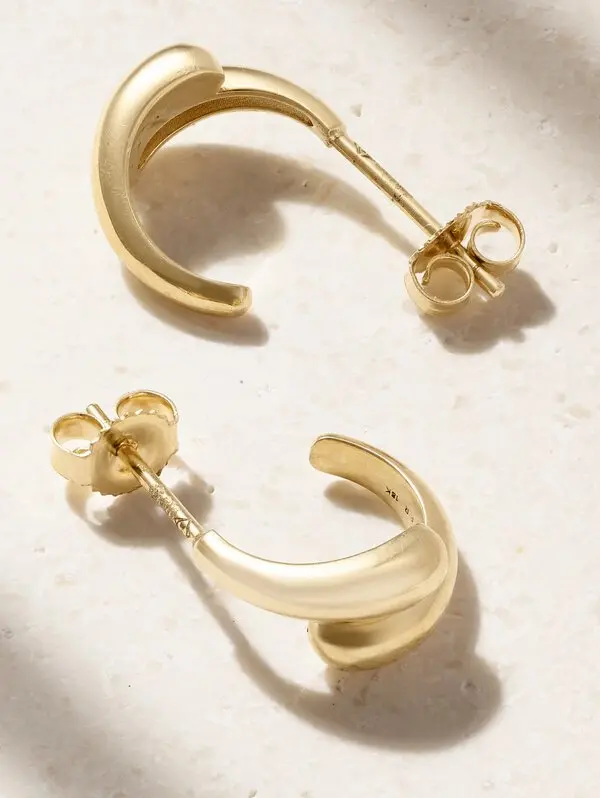 JENNIFER MEYER Double Dome Mini 18-karat Hoop Earrings