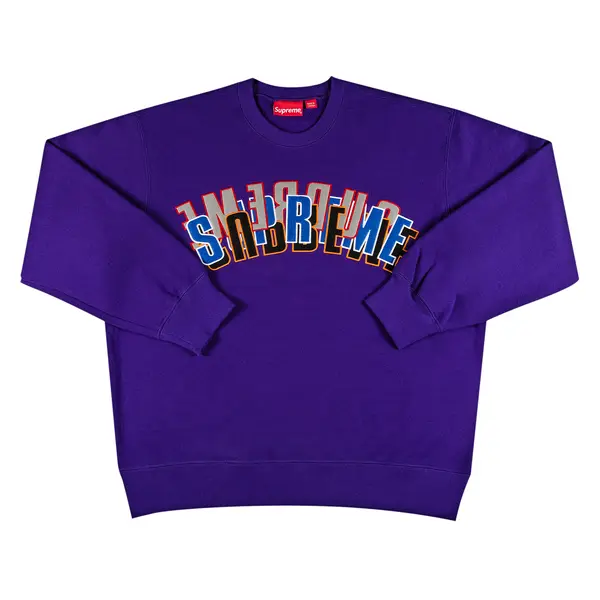 Supreme Stacked Crewneck - Purple