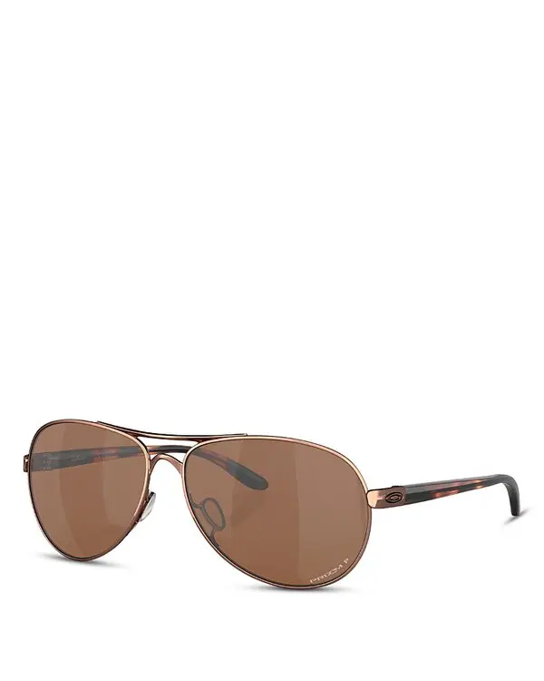Oakley Feedback Aviator Sunglasses - Brown/brown Polarized Solid