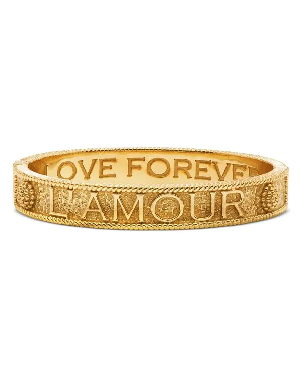 CAPUCINE DE WULF L'amour Toujour Hinged Bangle Bracelet