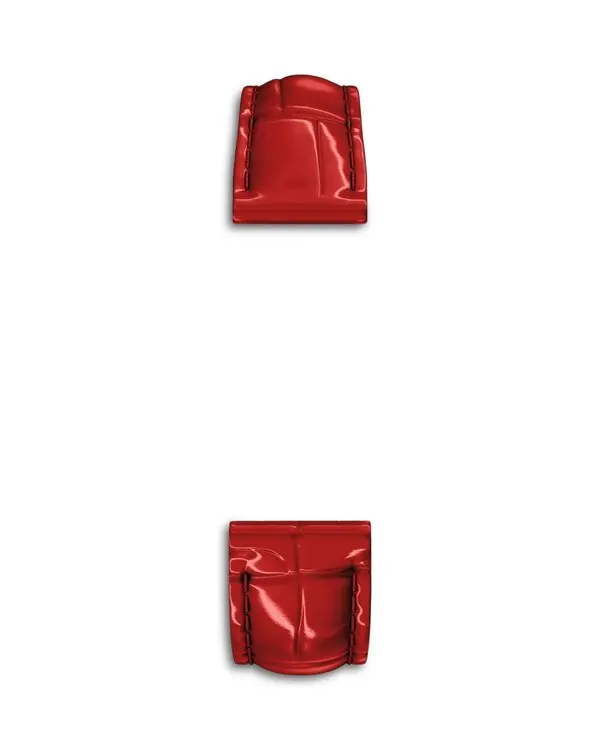 Michele Leather Watch Strap - Ruby