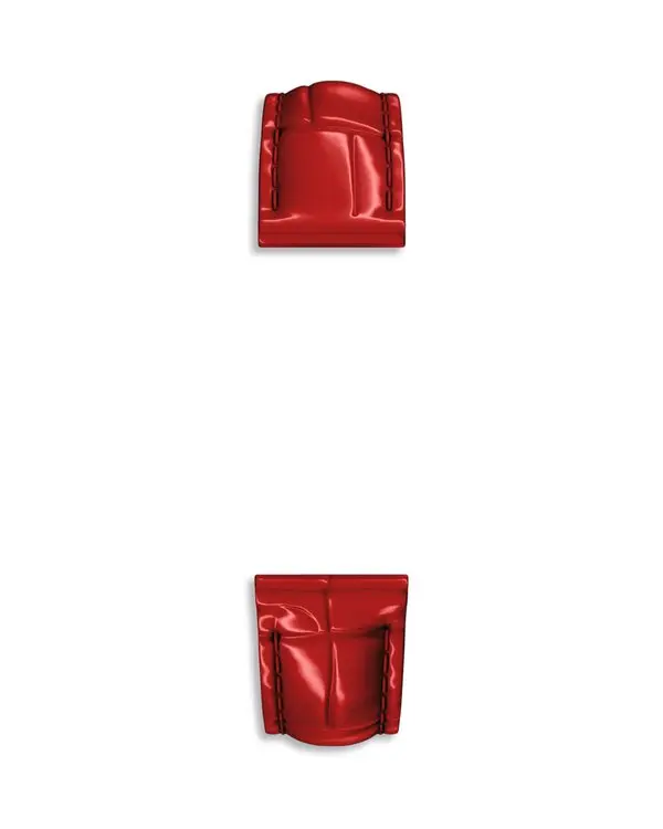 Michele Leather Watch Strap - Ruby