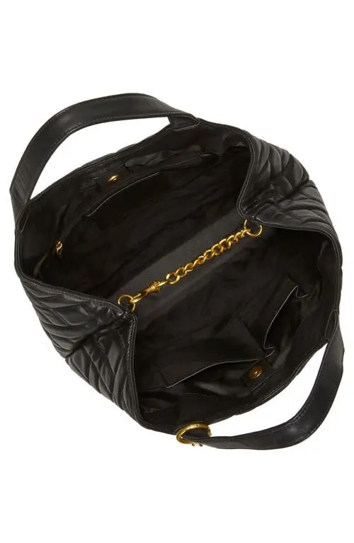 Vince Camuto Kisho Leather Shoulder Bag - Black