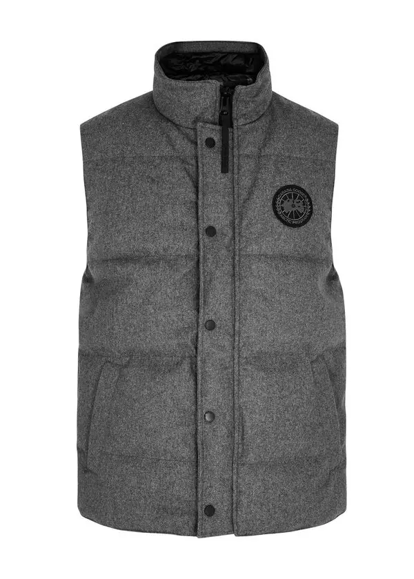 Canada Goose Garson Quilted Wool-blend Gilet - Light Grey