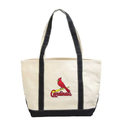 LOGO BRANDS St. Louis Cardinals Canvas Tote Bag