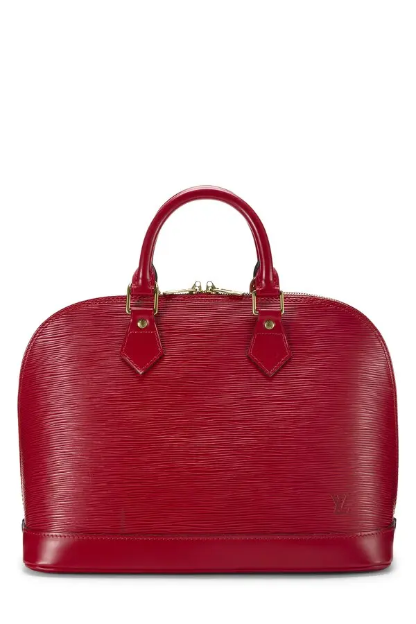LOUIS VUITTON Epi Alma Top Handle Bag - Red
