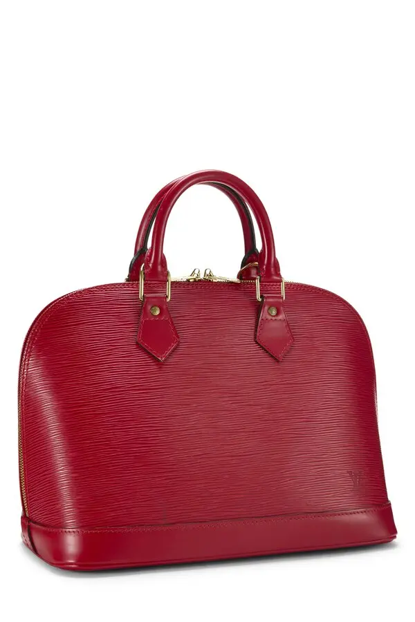 LOUIS VUITTON Epi Alma Top Handle Bag - Red
