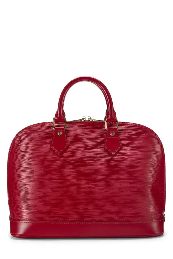 LOUIS VUITTON Epi Alma Top Handle Bag - Red