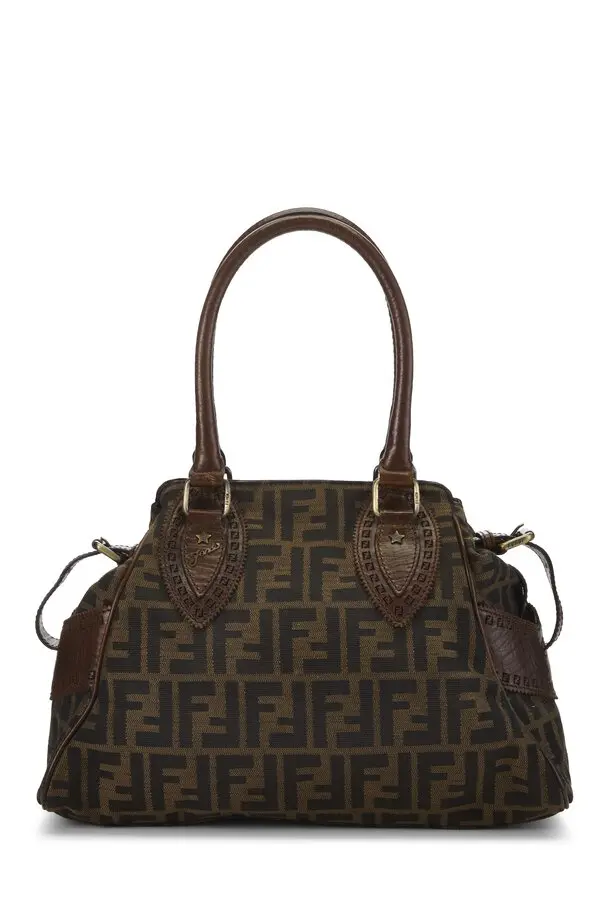 Fendi Zucca Canvas Bag Du Jour - Brown