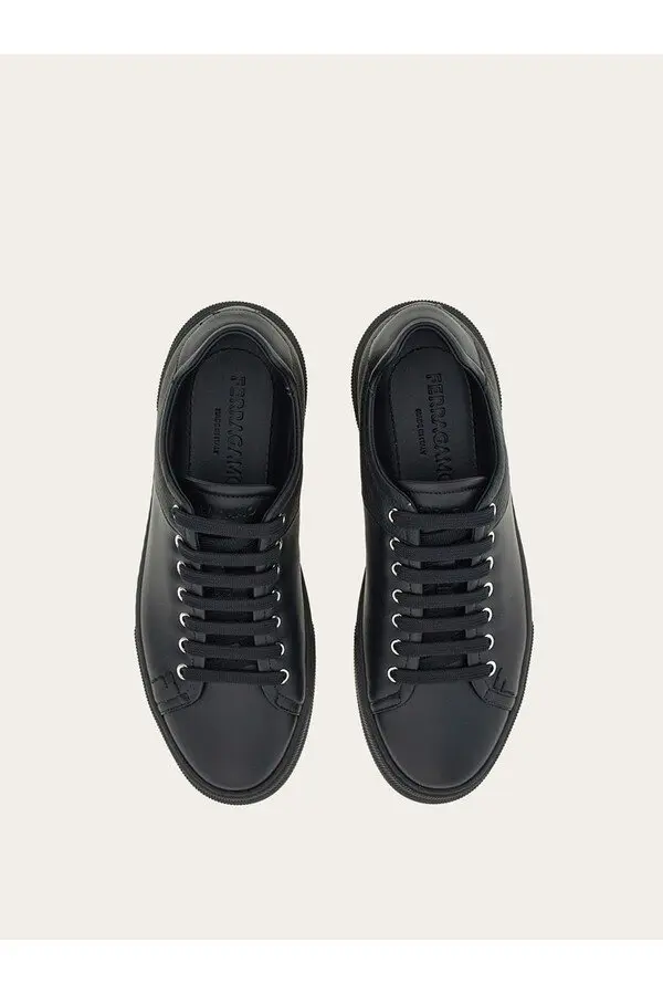 FERRAGAMO Low Top Sneaker - Black